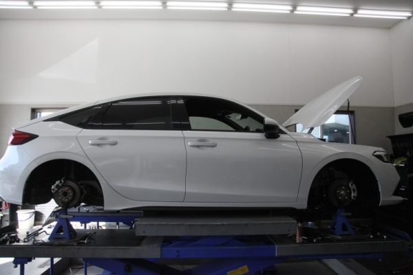 シビック FL1 SPOONスプリング交換と四輪アライメント ｜ カー用品持込取り付け専門店 フラットフィールド ・四輪アライメント ...